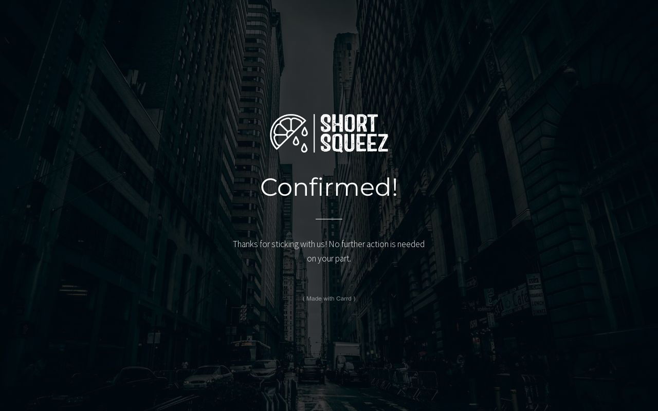 Short Squeez Confirmation
